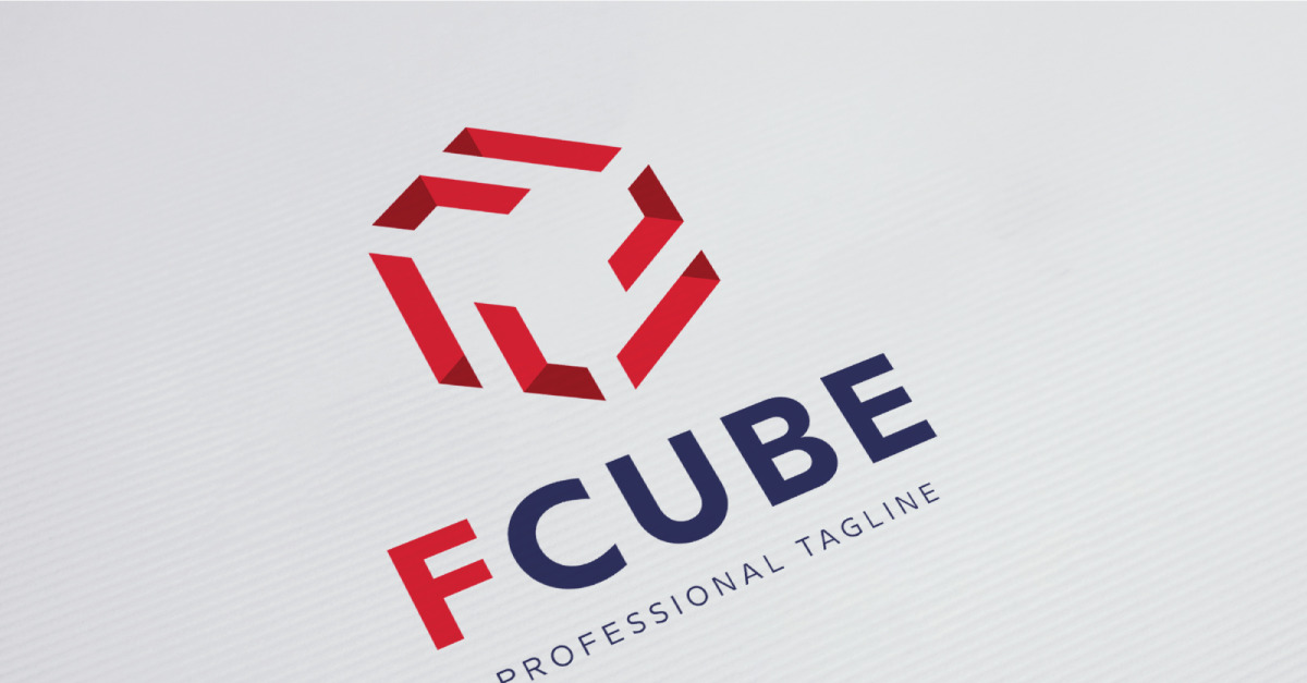 F Cube Logo Template #123277 - TemplateMonster
