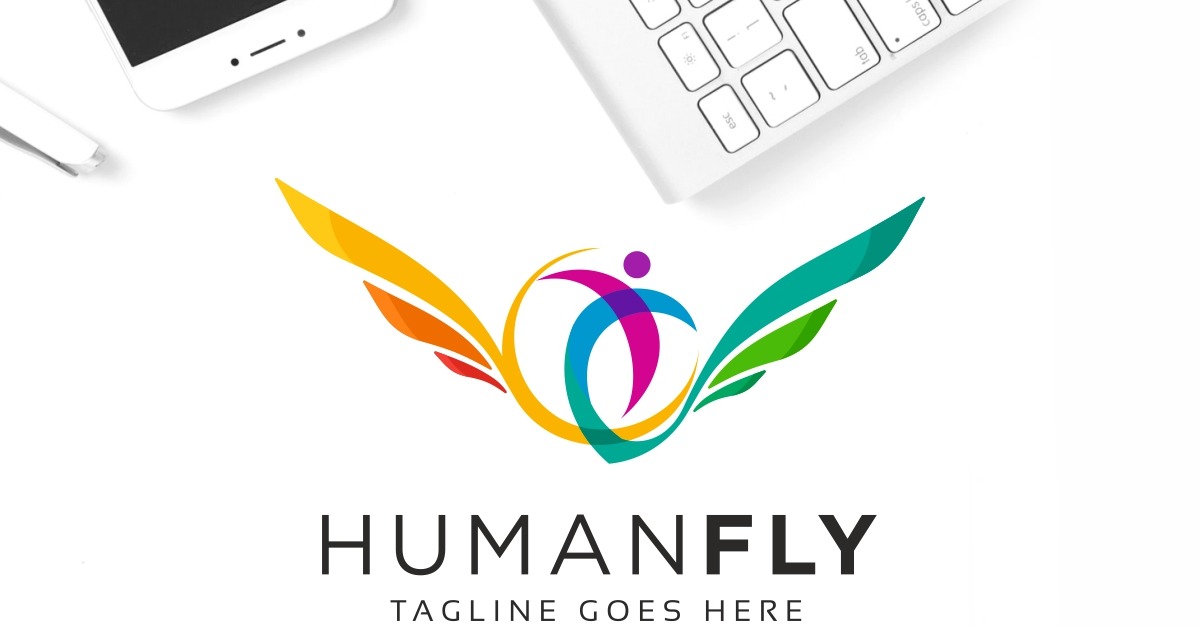 Human Fly Logo Template #123224 - TemplateMonster