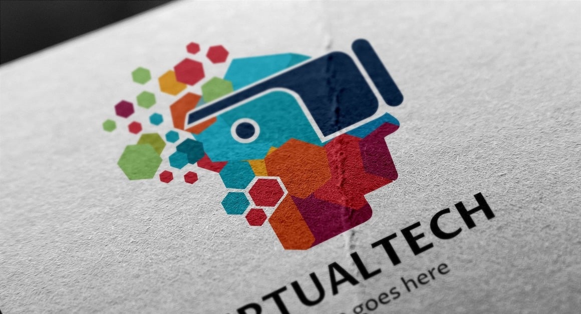 Virtual Tech Logo Template #123482 - TemplateMonster