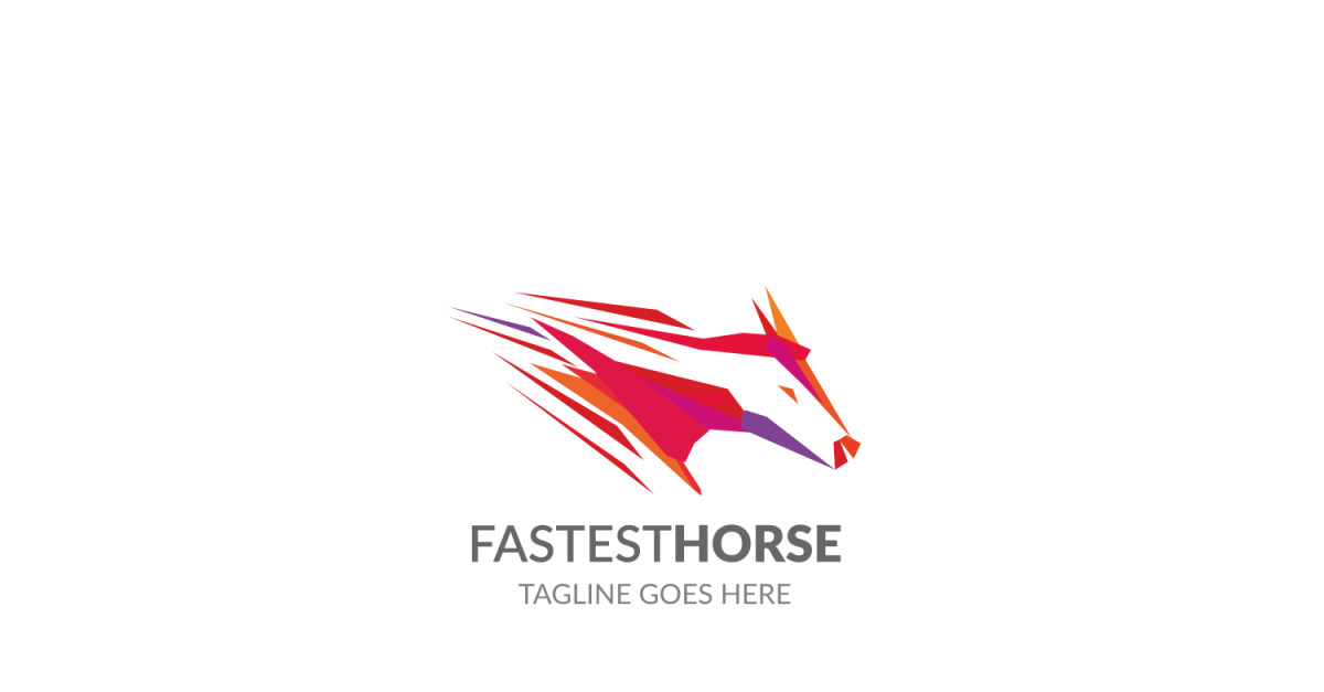Fastest Horse Logo Template #123510 - TemplateMonster