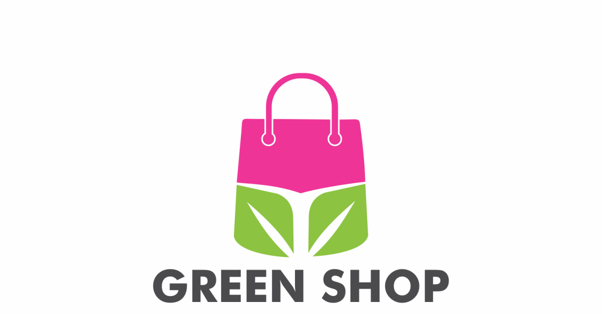 Green shop Logo Template #123540 - TemplateMonster