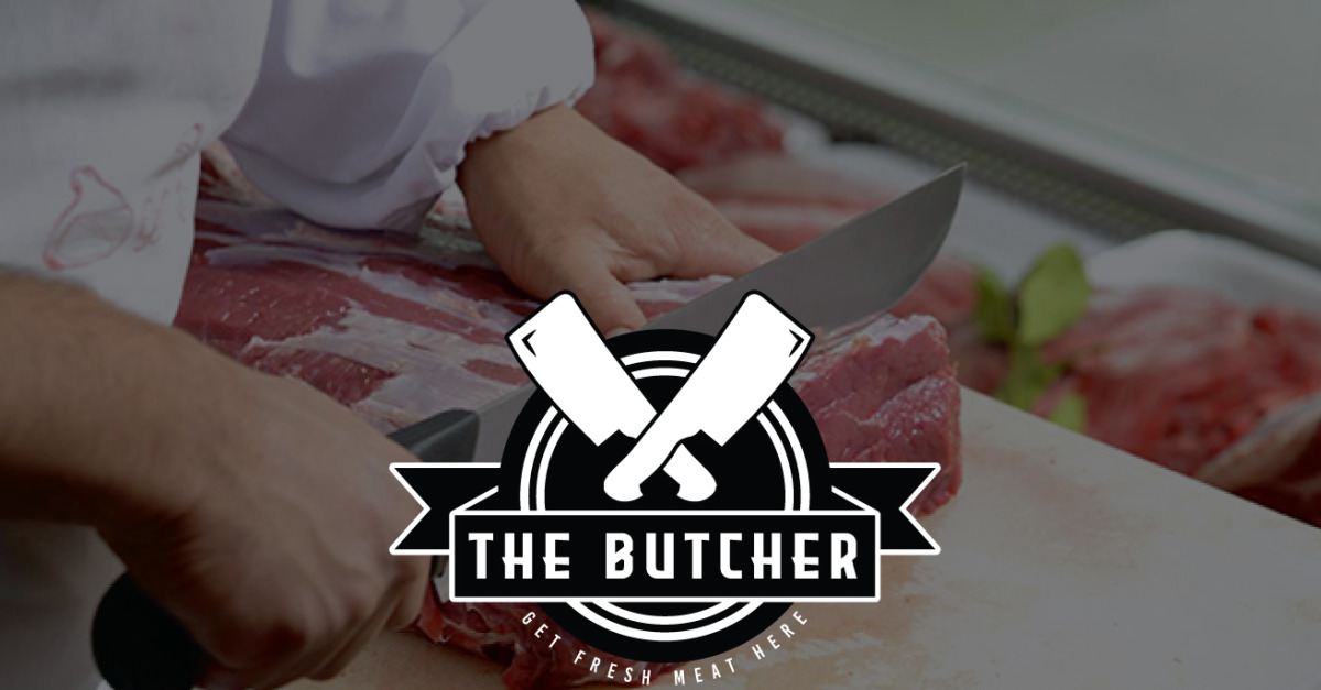 Kasap Vintage Logo Şablonu #123511 - TemplateMonster