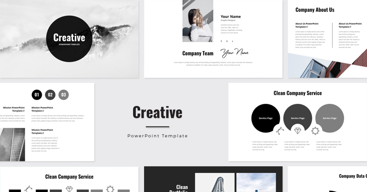 Creatieve PowerPoint-sjabloon #123891 - TemplateMonster