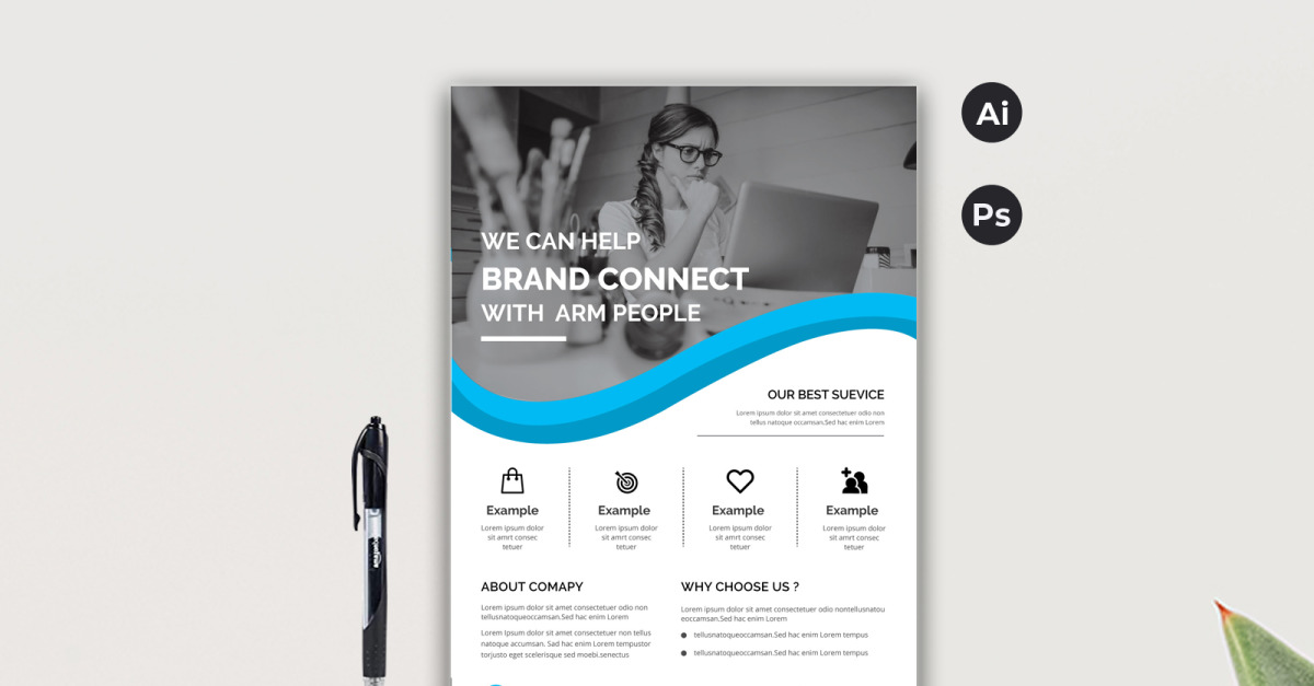 Minimal Flyer - Corporate Identity Template - TemplateMonster