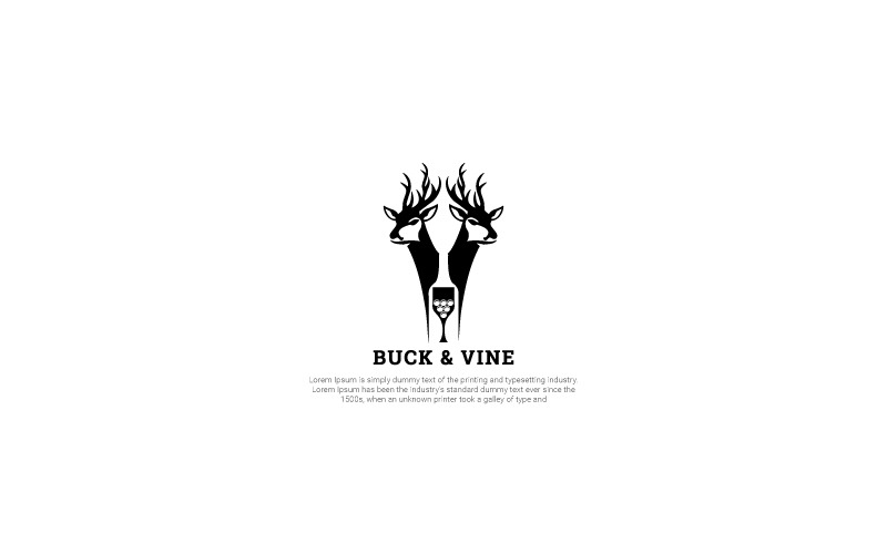 Buck&Vine Logo Template #124247 - TemplateMonster