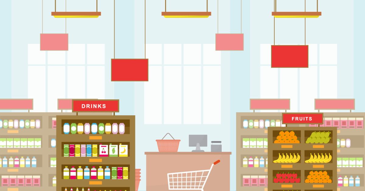 Modern Department Store - Illustration - TemplateMonster