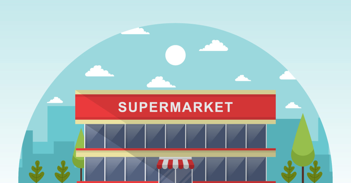 Retail Store Building - Illustration - TemplateMonster