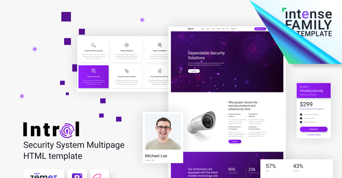 Introl - Security Company Responsive Website Template