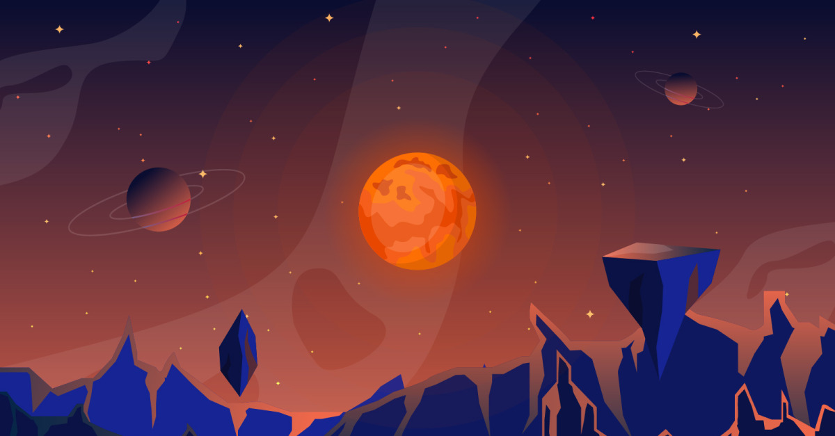 Surface Planet Space - Illustration #125351 - TemplateMonster