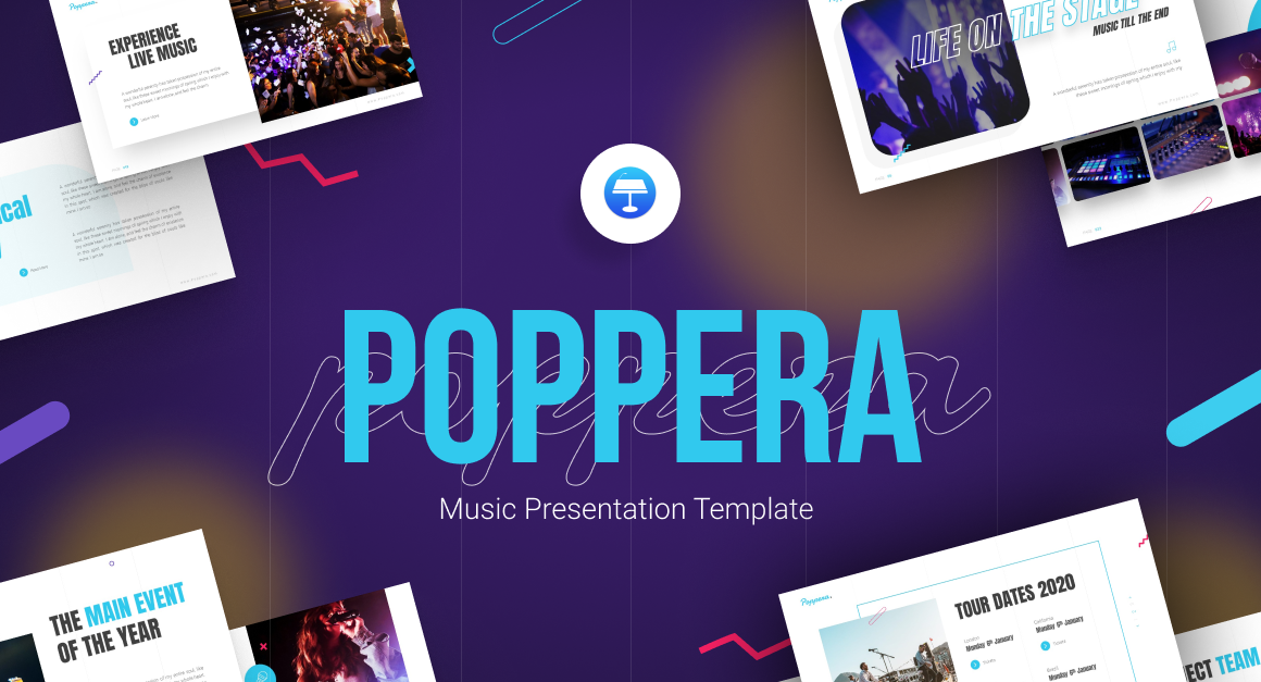 Poppera Music Presentation - Keynote template