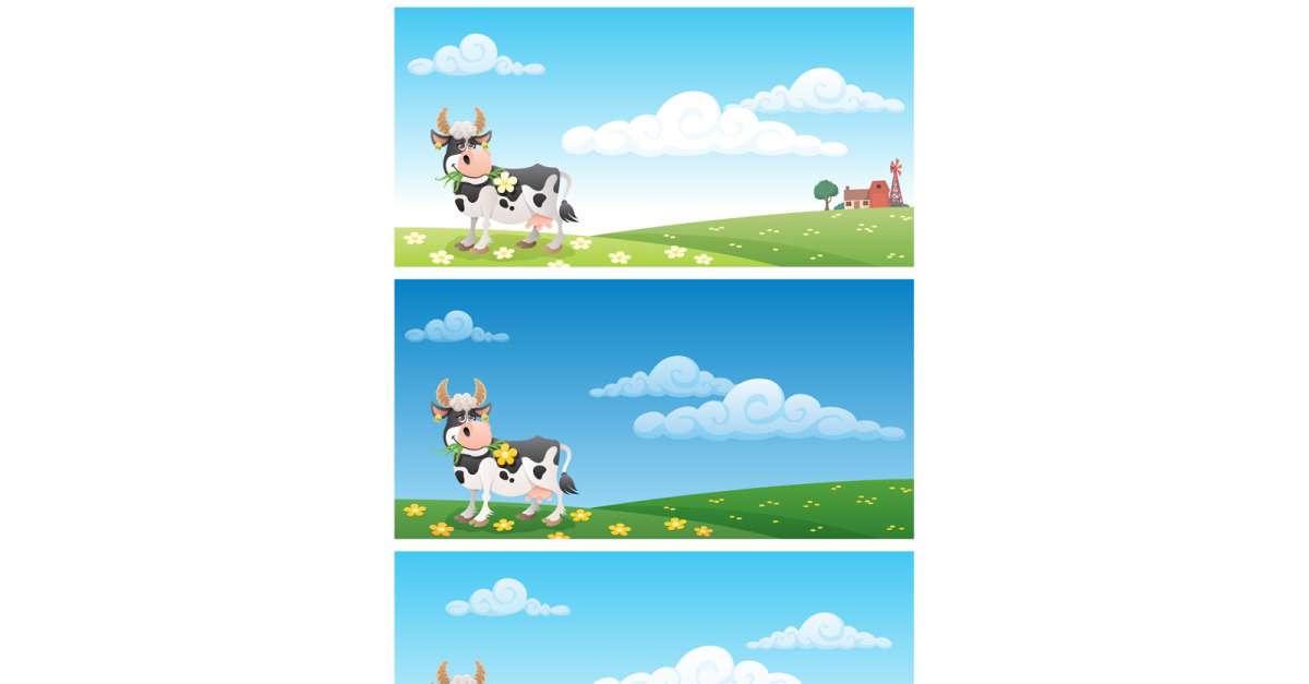 Ferme laitière - Illustration #126296 - TemplateMonster