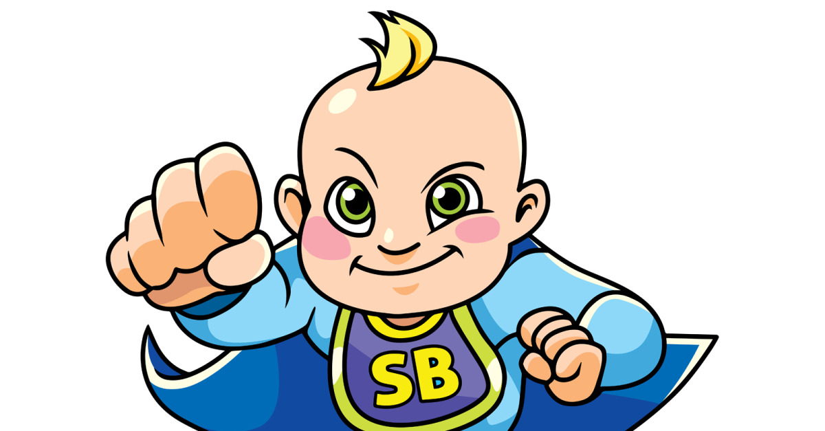 Super Baby Boy Flying - Illustration - TemplateMonster