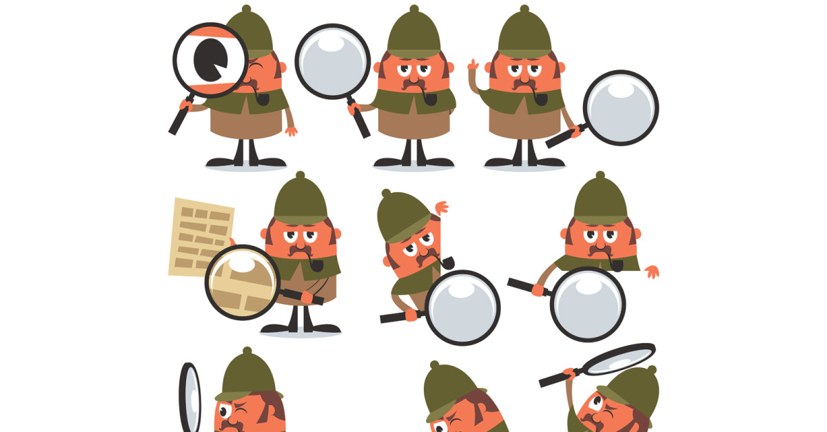 Detective Pack - Illustration #126538 - TemplateMonster