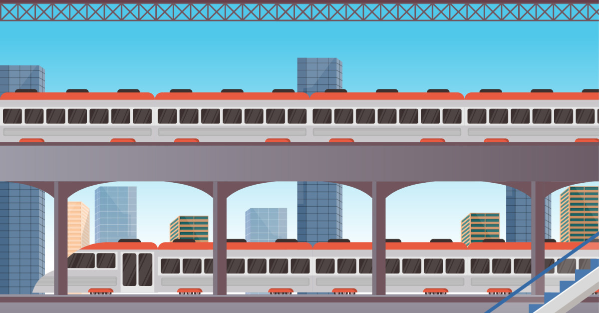 Gare ferroviaire - Illustration #126624 - TemplateMonster