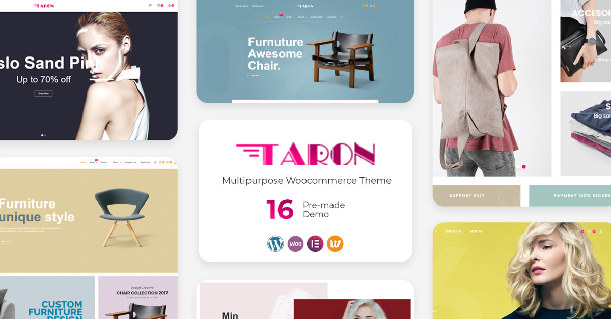 Taron Multipurpose Woocommerce Theme Templatemonster