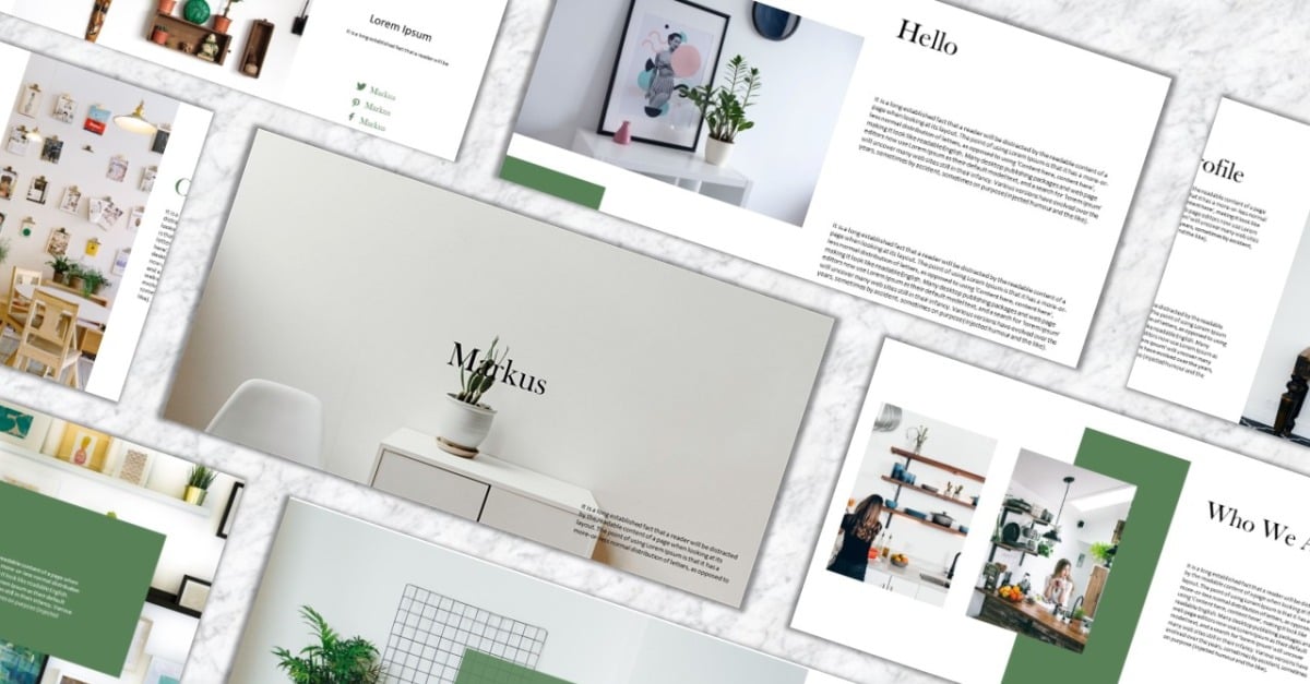 Markus PowerPoint template #136915 - TemplateMonster