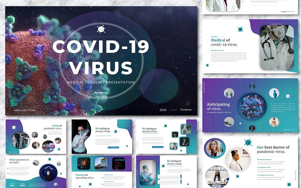 Virus - Medical Template Google Slides - TemplateMonster