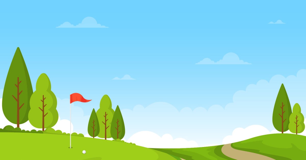 Sport Field Landscape - Illustration - TemplateMonster