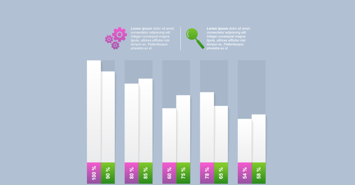 Economic Chart Data Infographic Elements - TemplateMonster