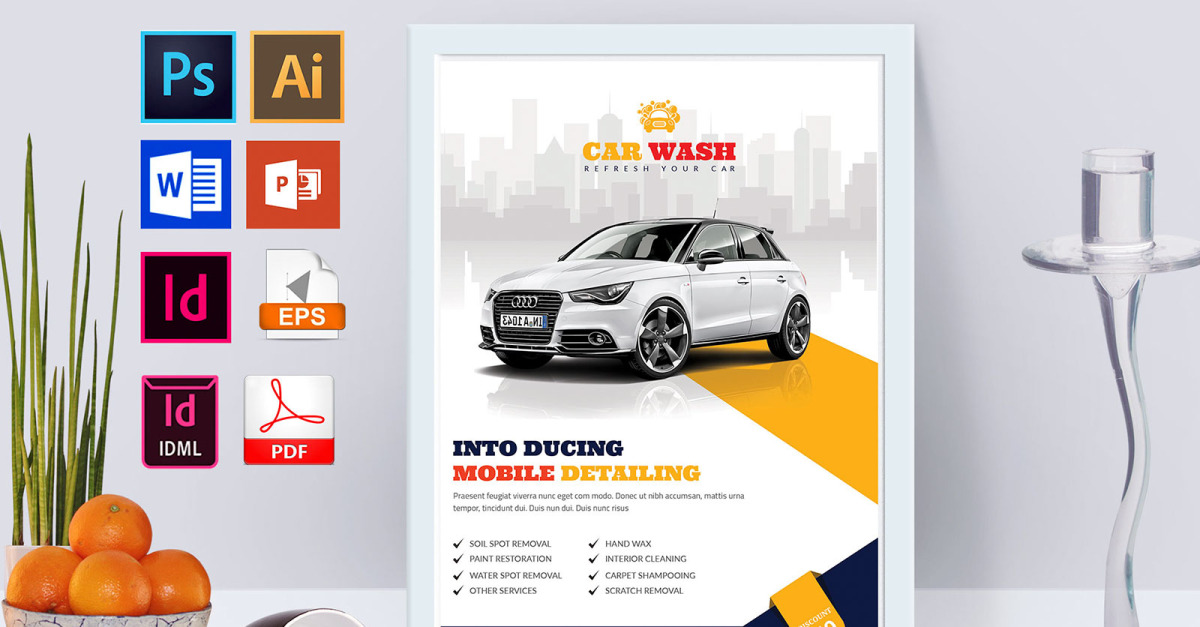Poster | Car Wash Vol-06 - Corporate Identity Template