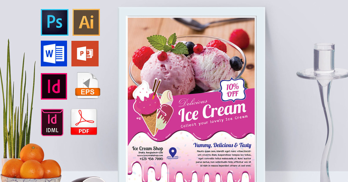 Poster | Ice Cream Shop Vol-02 - Corporate Identity Template