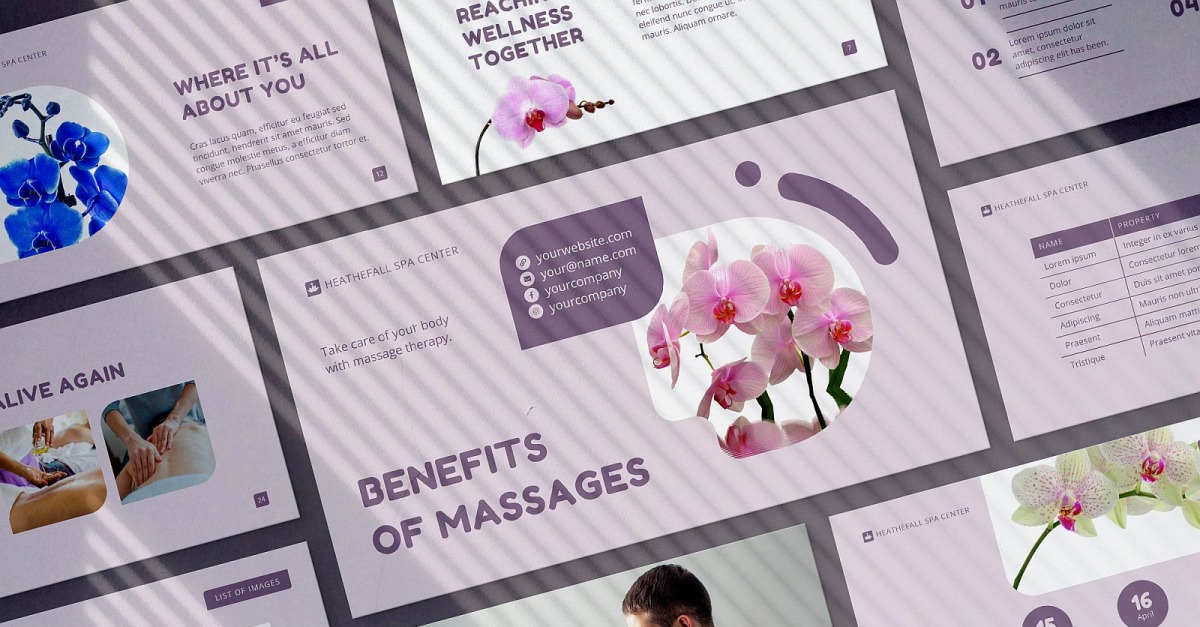 Massage Spa Salon Presentation PowerPoint template