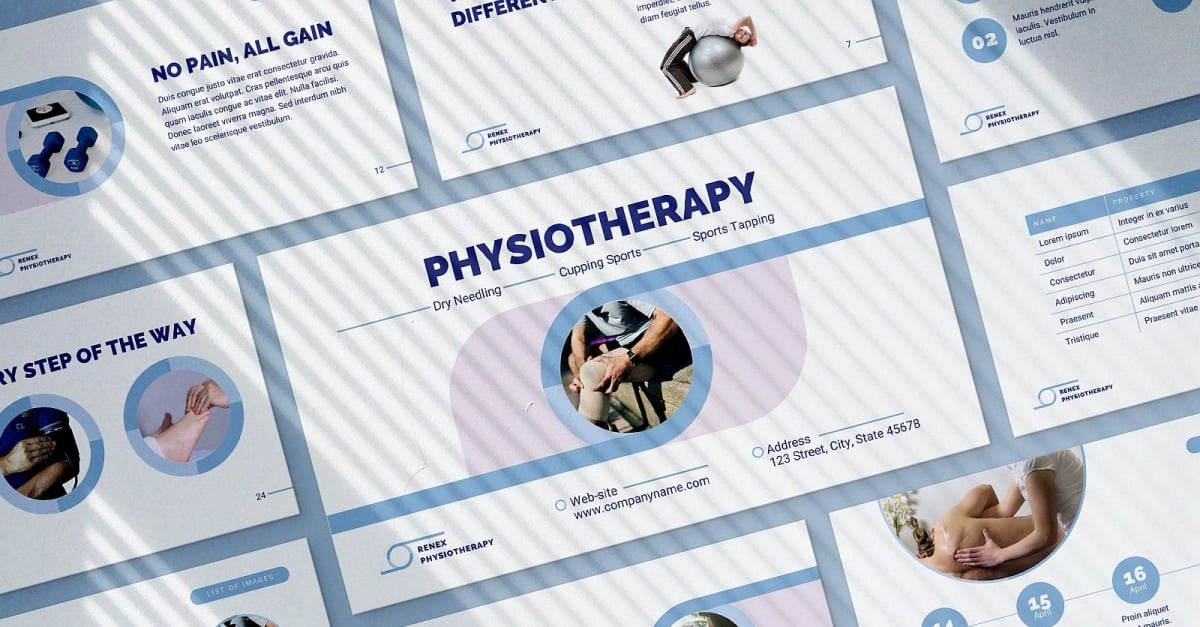 Physiotherapy Presentation PowerPoint template
