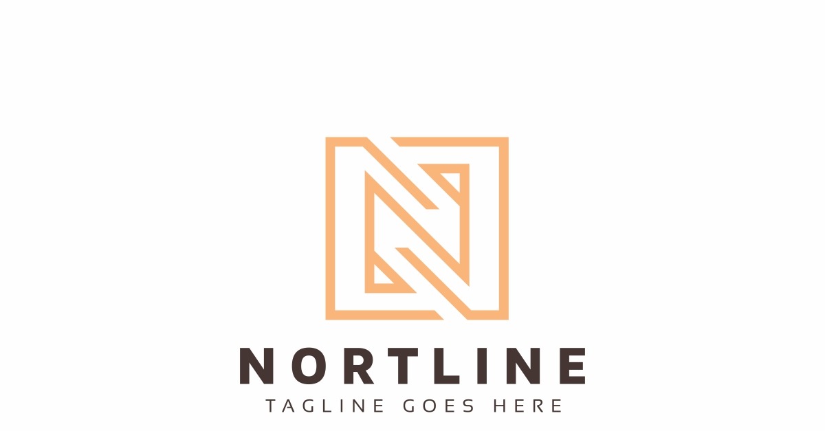 Letter N Line Logo Template #143066 - TemplateMonster