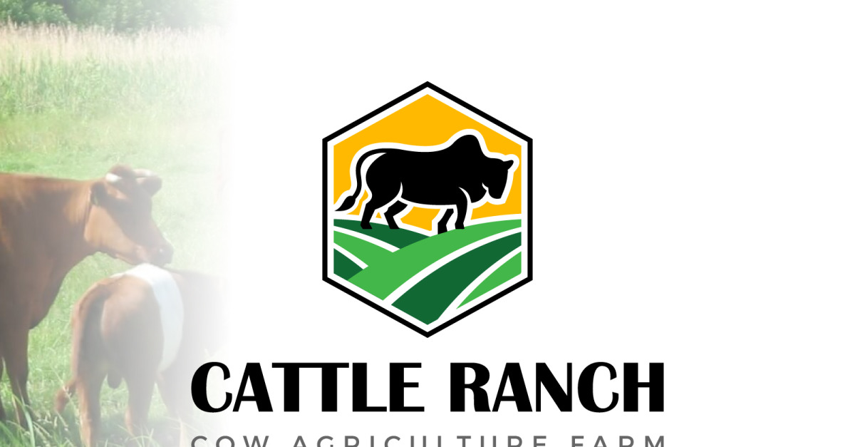 Agriculture Cattle Ranch Cow Farm Logo Design