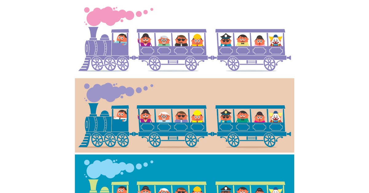 Steam Train Driver - Illustration #143579 - TemplateMonster