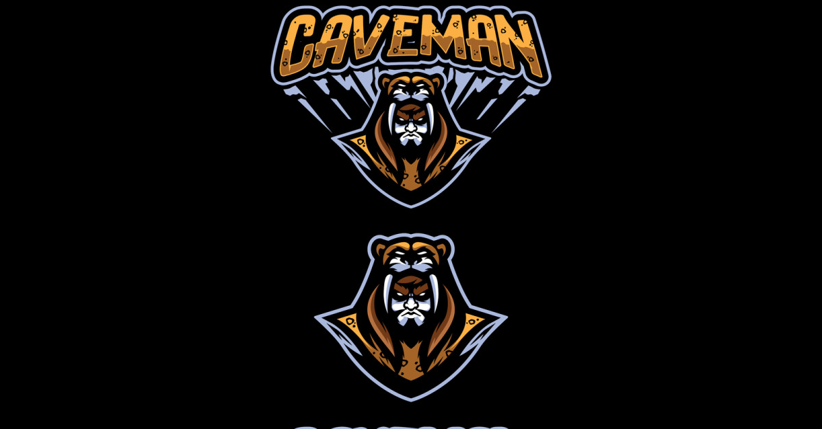 Caveman Mascot - Illustration #143774 - TemplateMonster