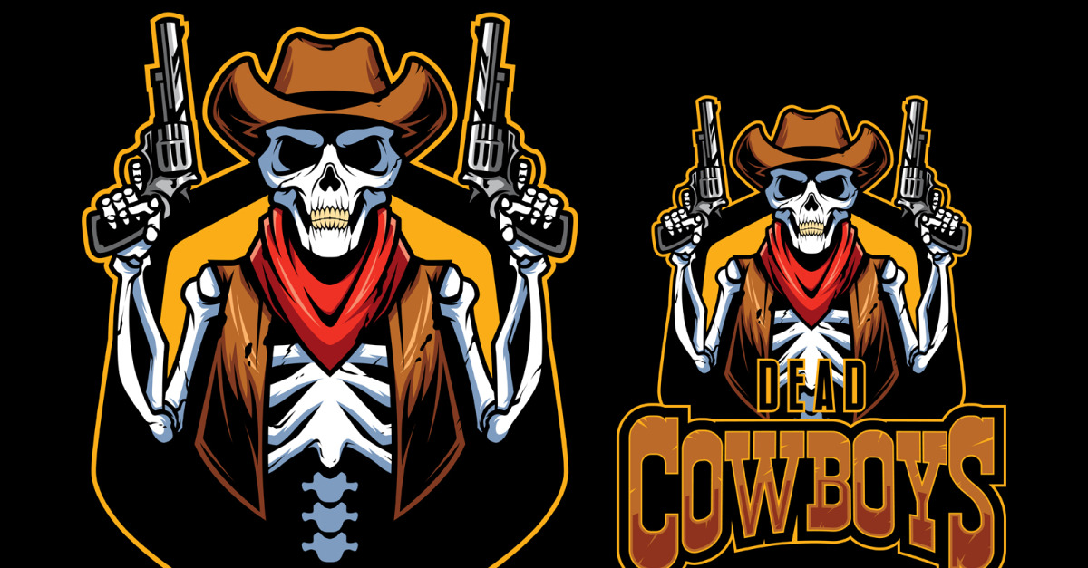 Dead Cowboys Mascot - Illustration #143784 - TemplateMonster