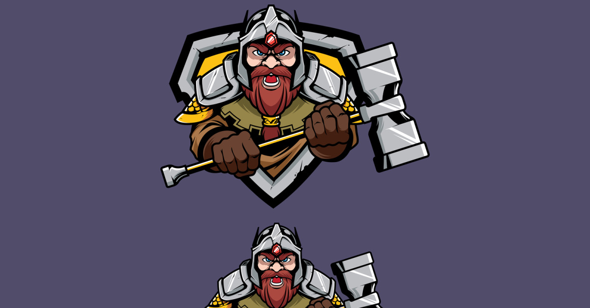 Dwarf Mascot - Illustration #143831 - TemplateMonster