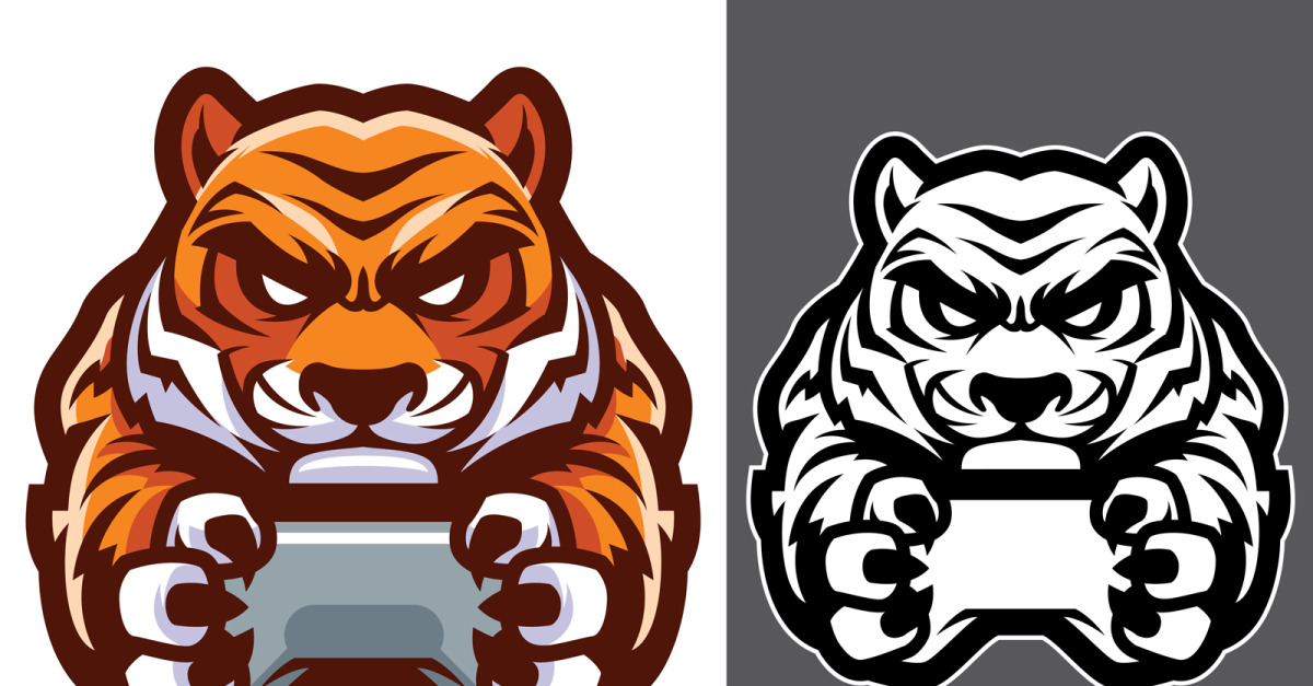 Tiger Gamer Mascot - Illustration #144849 - TemplateMonster