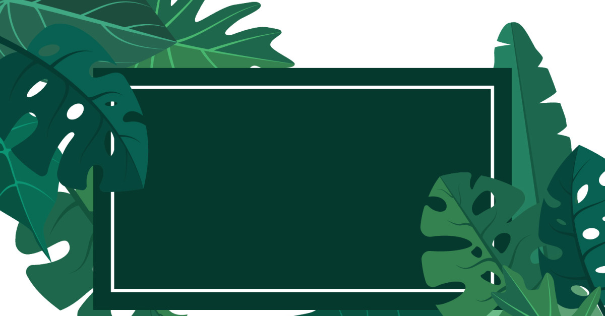 Rectangle Green Leaf - Illustration #144937 - TemplateMonster