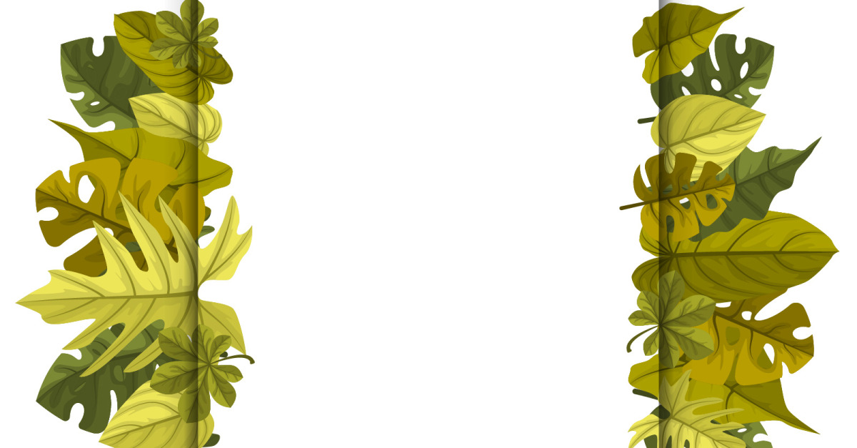 Rectangle Tropical Green - Illustration - TemplateMonster