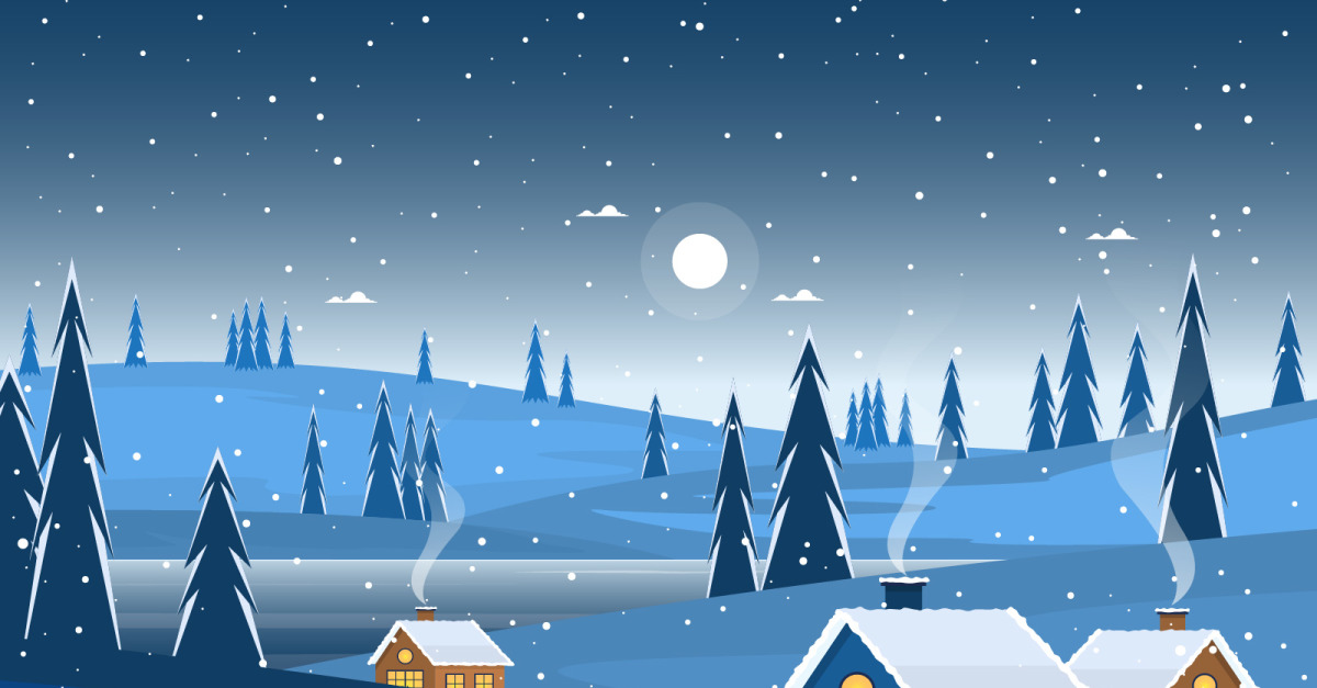 Winter Snow Nature - Illustration #144967 - TemplateMonster