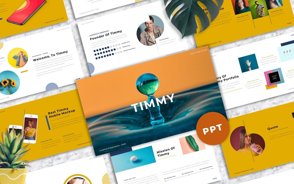 Timmy - Creative PowerPoint template - TemplateMonster