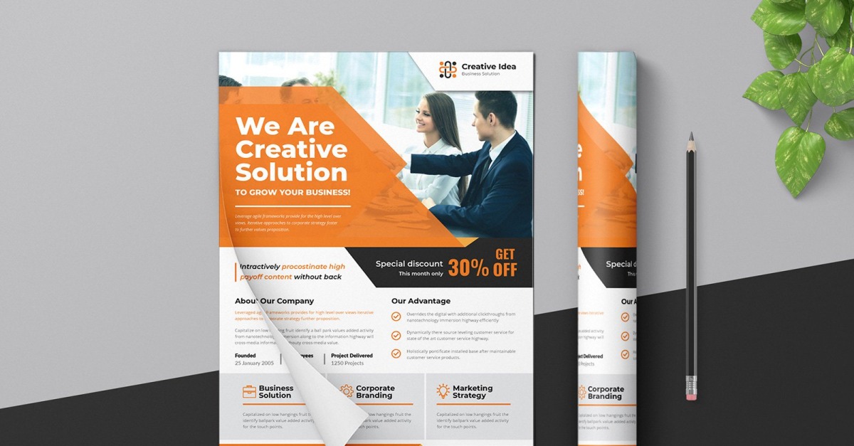 Flyer - Corporate Identity Template #145252 - TemplateMonster