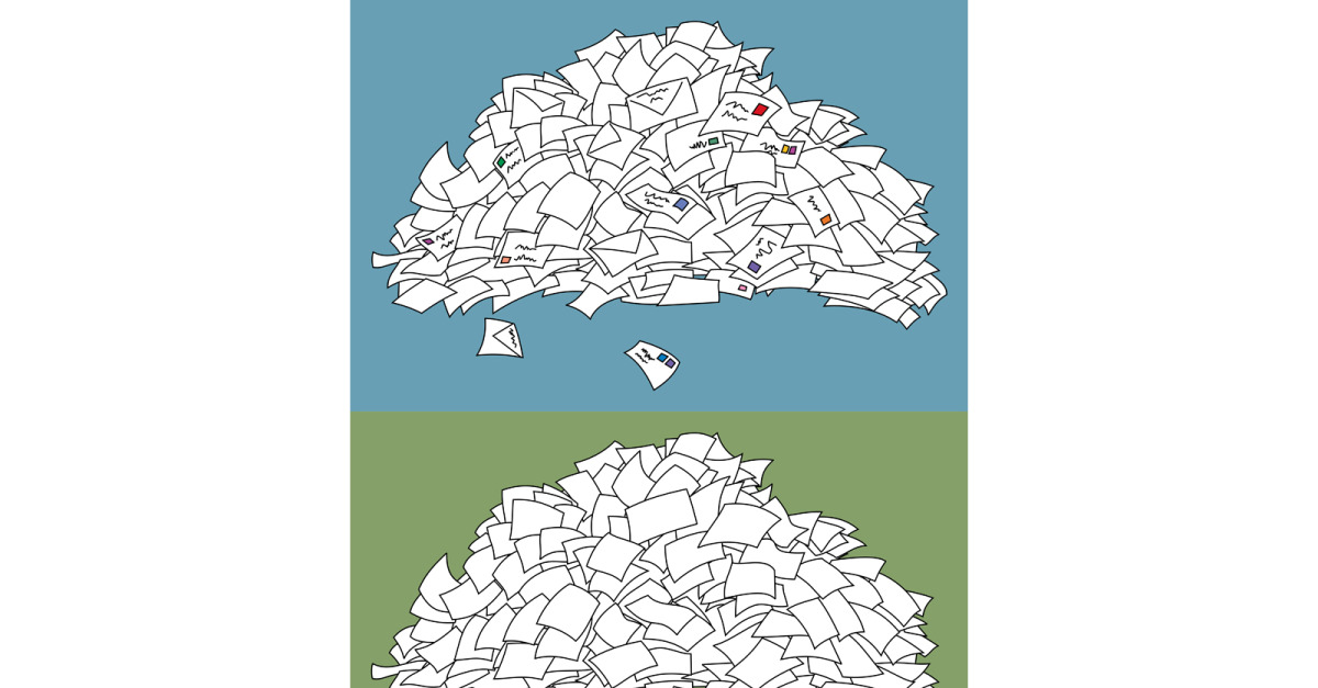 Letter Pile - Illustration #145379 - TemplateMonster