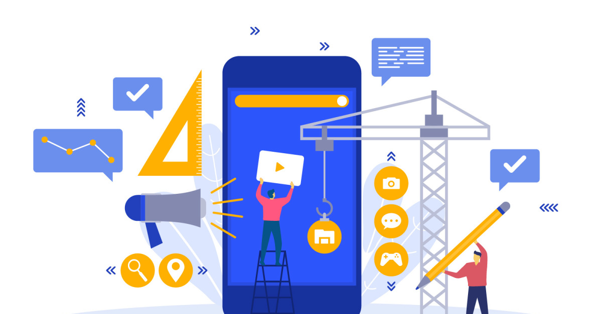 Mobile Development Process - Illustration - TemplateMonster