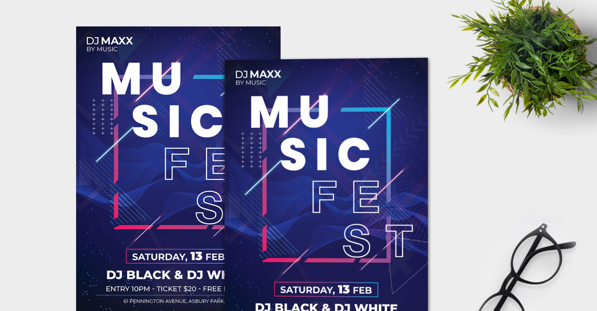 Music Flyer - Corporate Identity Template - TemplateMonster