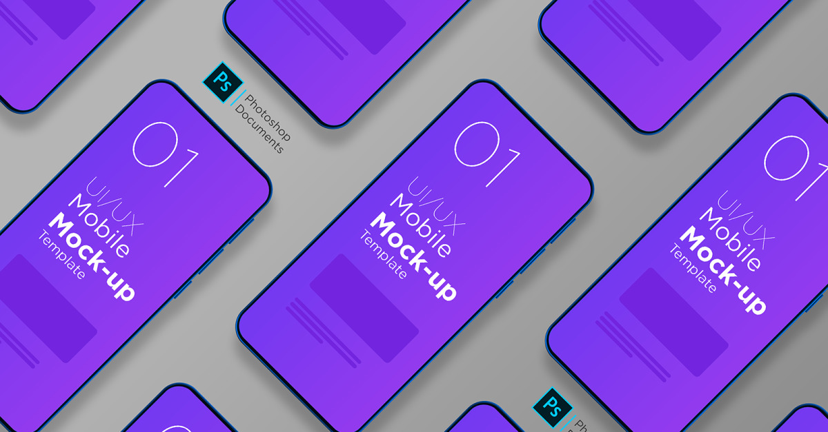 Mobile Apps Design Template product mockup - TemplateMonster