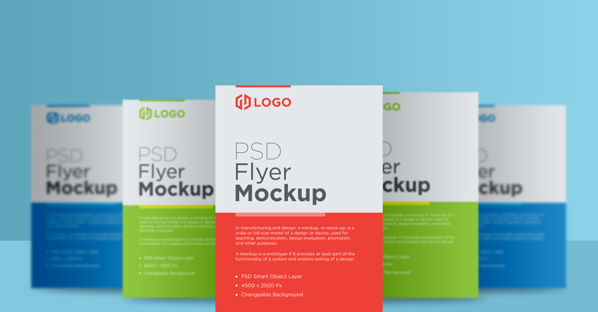 Standing Multi Flyer and Poster Design Template product mockup