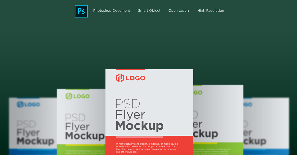 Standing Multi Flyer and Poster Design Template product mockup