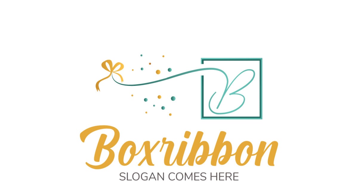 Boxribbon Logo Template - Illustration - TemplateMonster