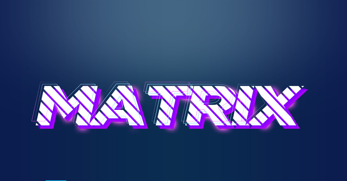 Matrix Text Effect Design Photoshop Layer Style Effect - Illustration