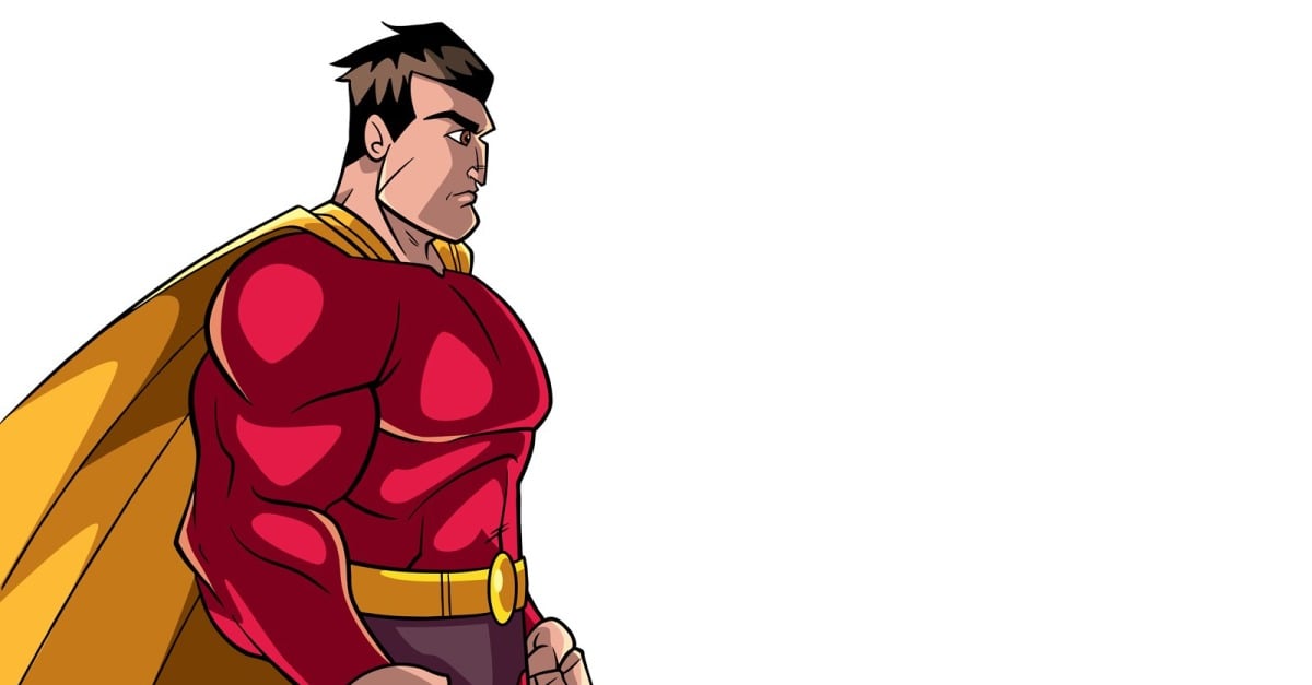 Superhero Side Profile - Illustration - TemplateMonster