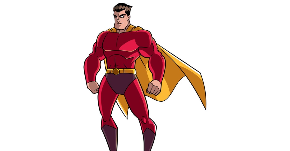 Superhero Watch on White - Illustration - TemplateMonster