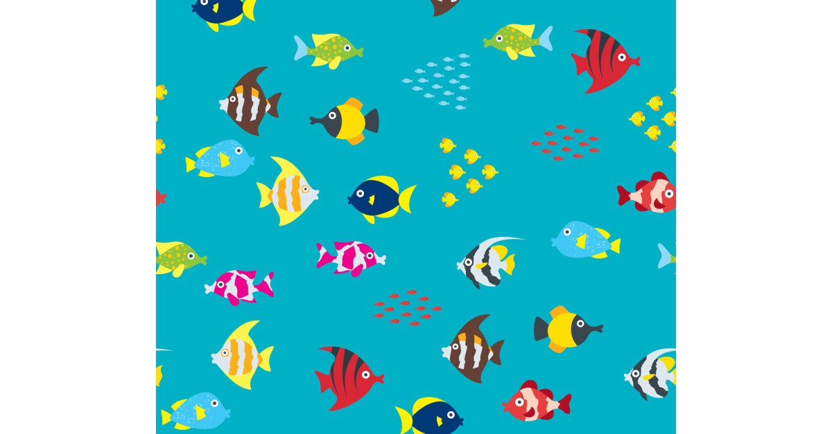 Cartoon Fish Pattern - Illustration #148322 - TemplateMonster